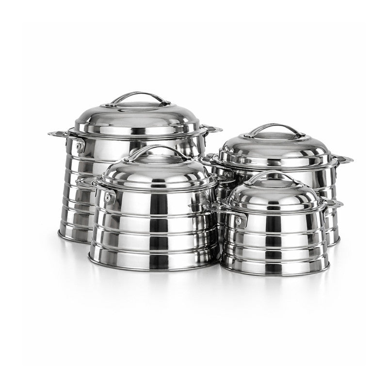 Stainless Steel Hot Pot Mini Ahram Set 4 Pieces – Almuftah Center